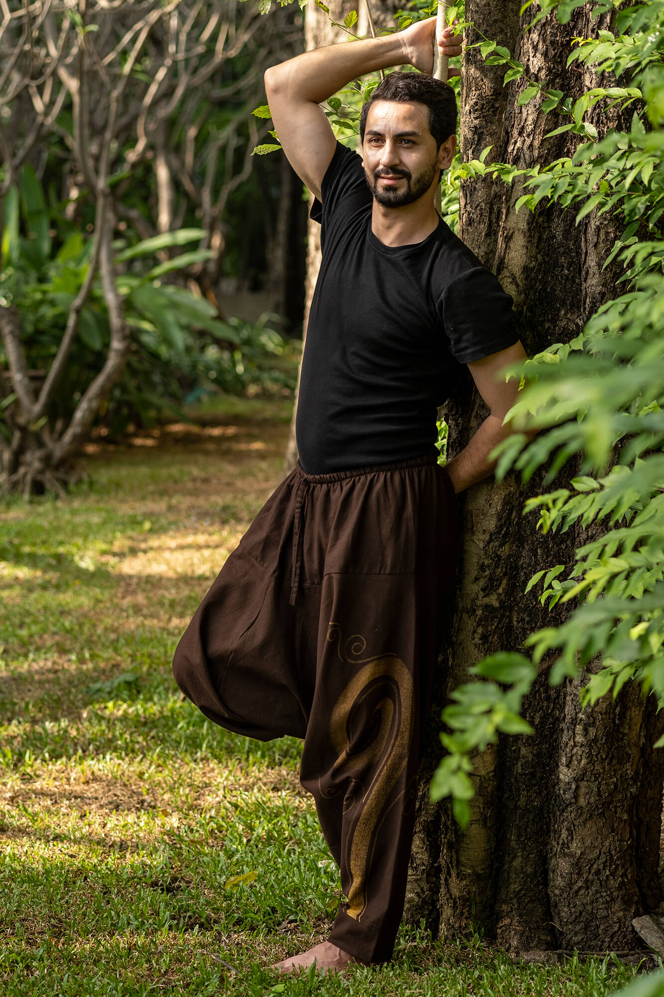 Brown Evolution Harem Pants for Men | Hippie-Pants.com – Hippie Pants
