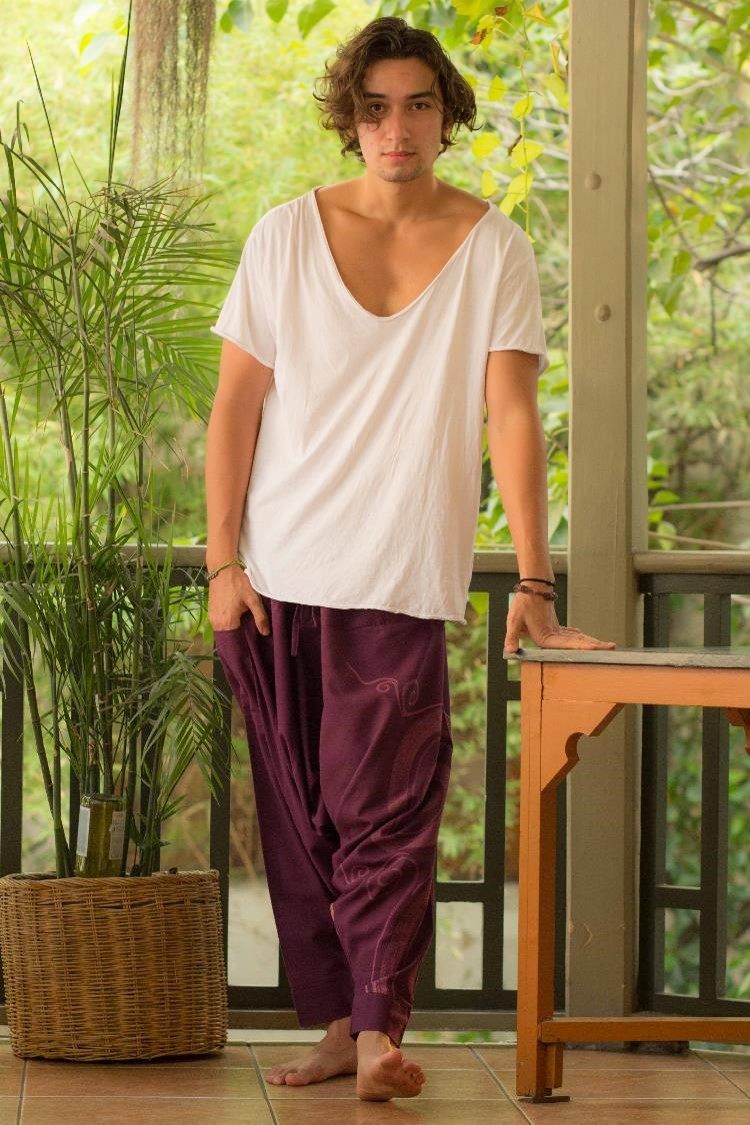 Deep Purple Evolution Harem Pants for Men | Hippie-Pants.com – Hippie Pants